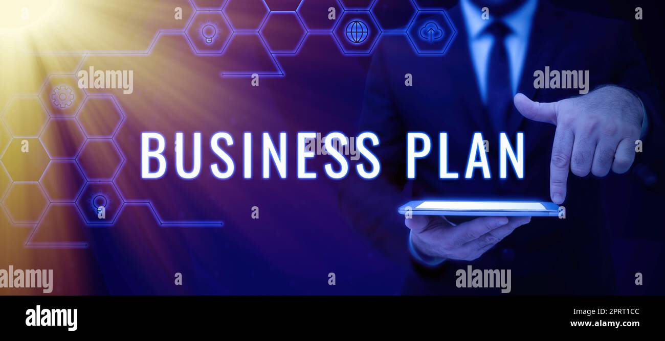 Hand writing sign Business Plan. Business idea Structural Strategy ...