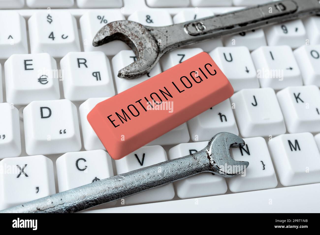 Hand writing sign Emotion Logic. Word Written on Heart or Brain Soul or ...