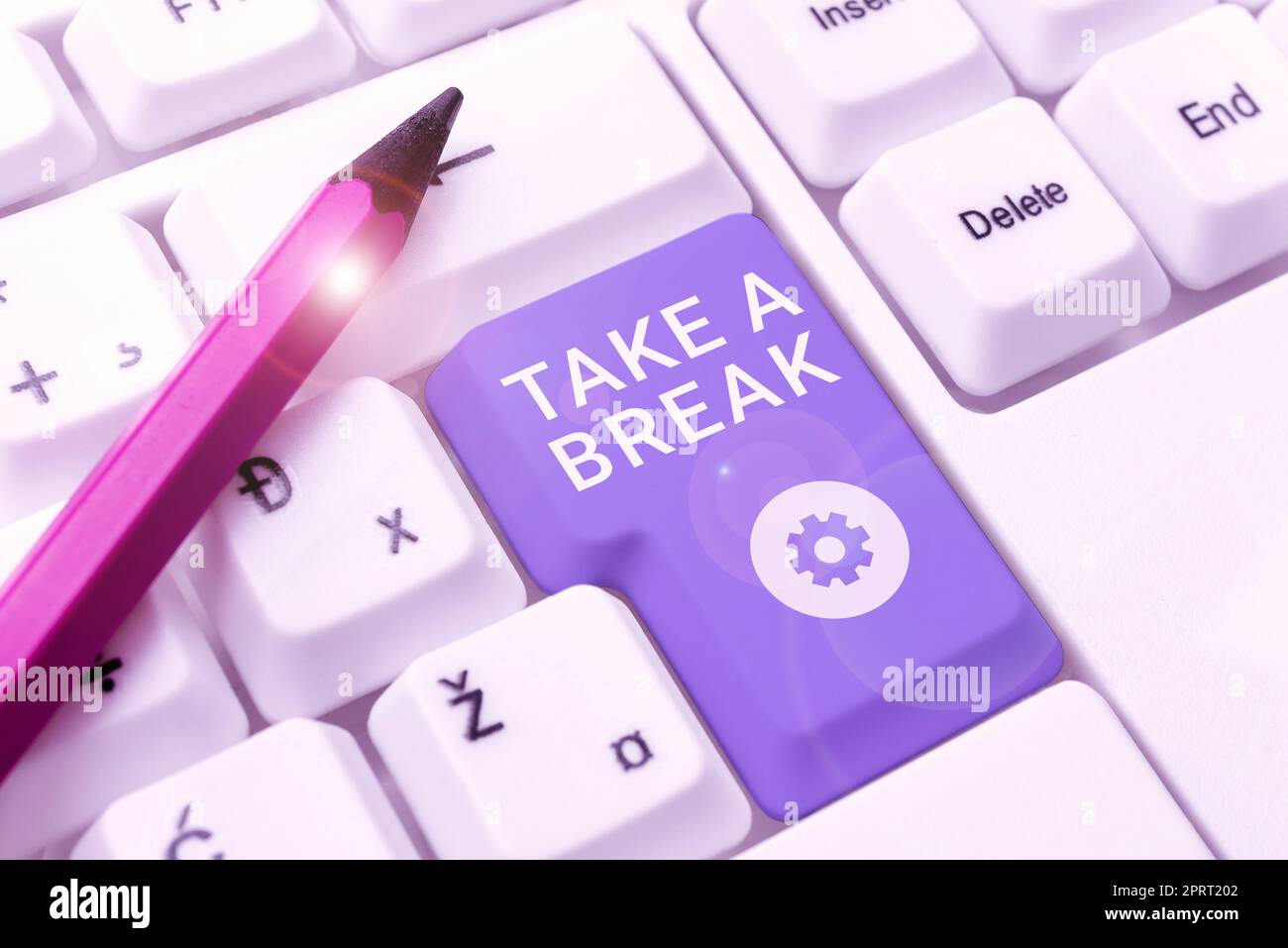 Text showing inspiration Take A Break. Word Written on Resting Stop ...