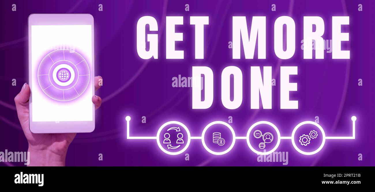 Conceptual display Get More Done. Business overview Checklist Organized ... Conceptual display Get More Done. Business overview Checklist Organized ...