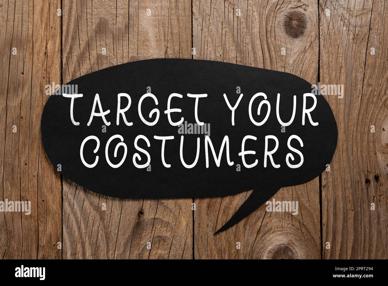Text caption presenting Target Your Costumers. Business overview ...
