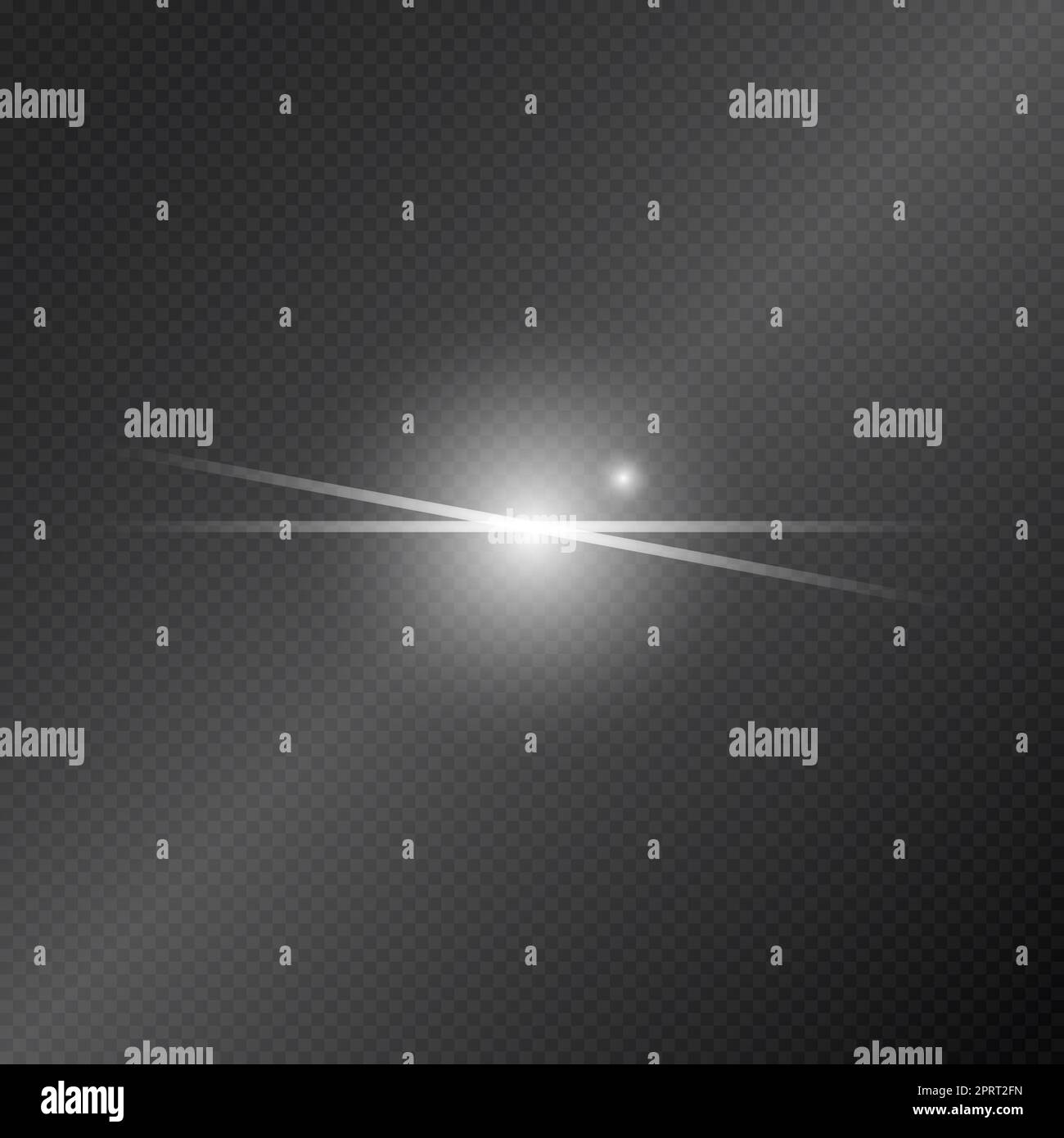 Realistic lighting, light beam glare glow on a dark background - Vector ...