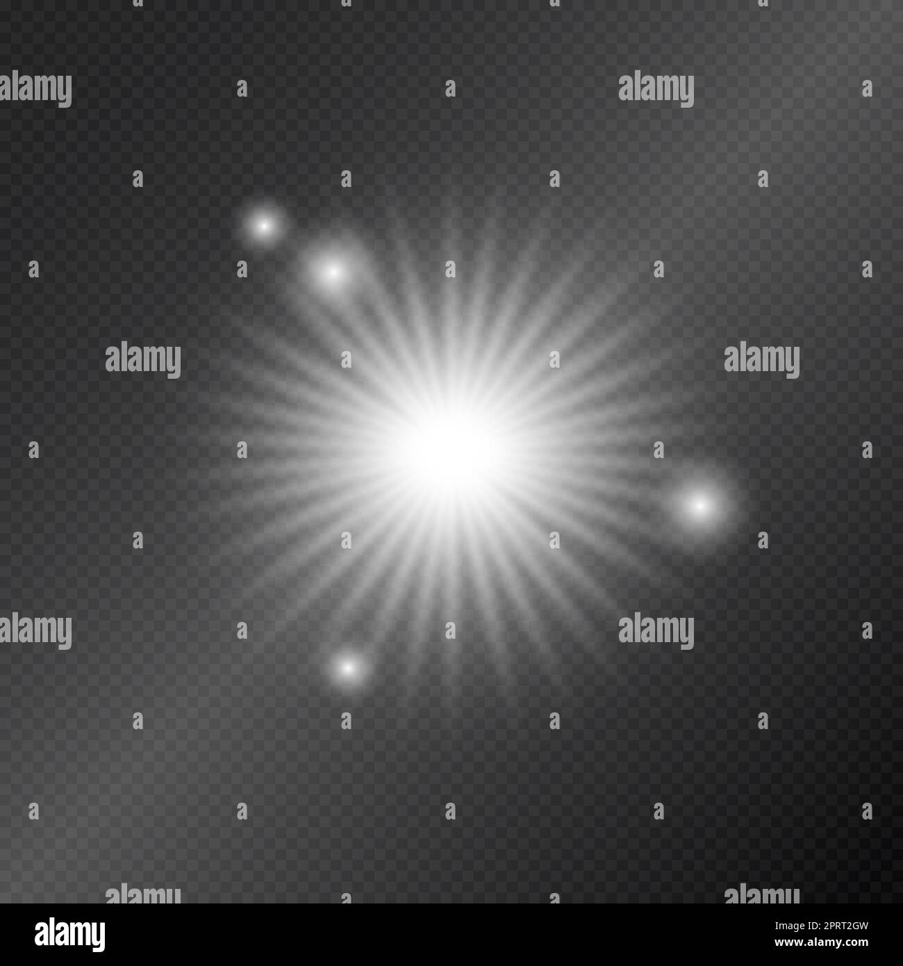 Realistic lighting, light beam glare glow on a dark background - Vector ...