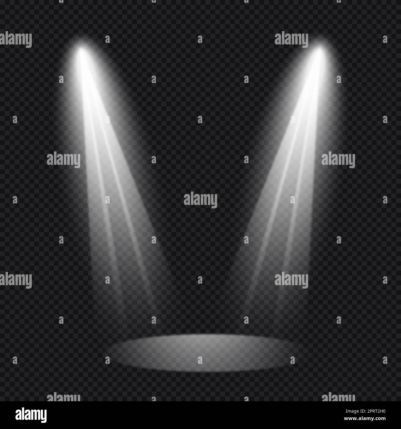 Realistic lighting, light rays on a dark background - Vector ...