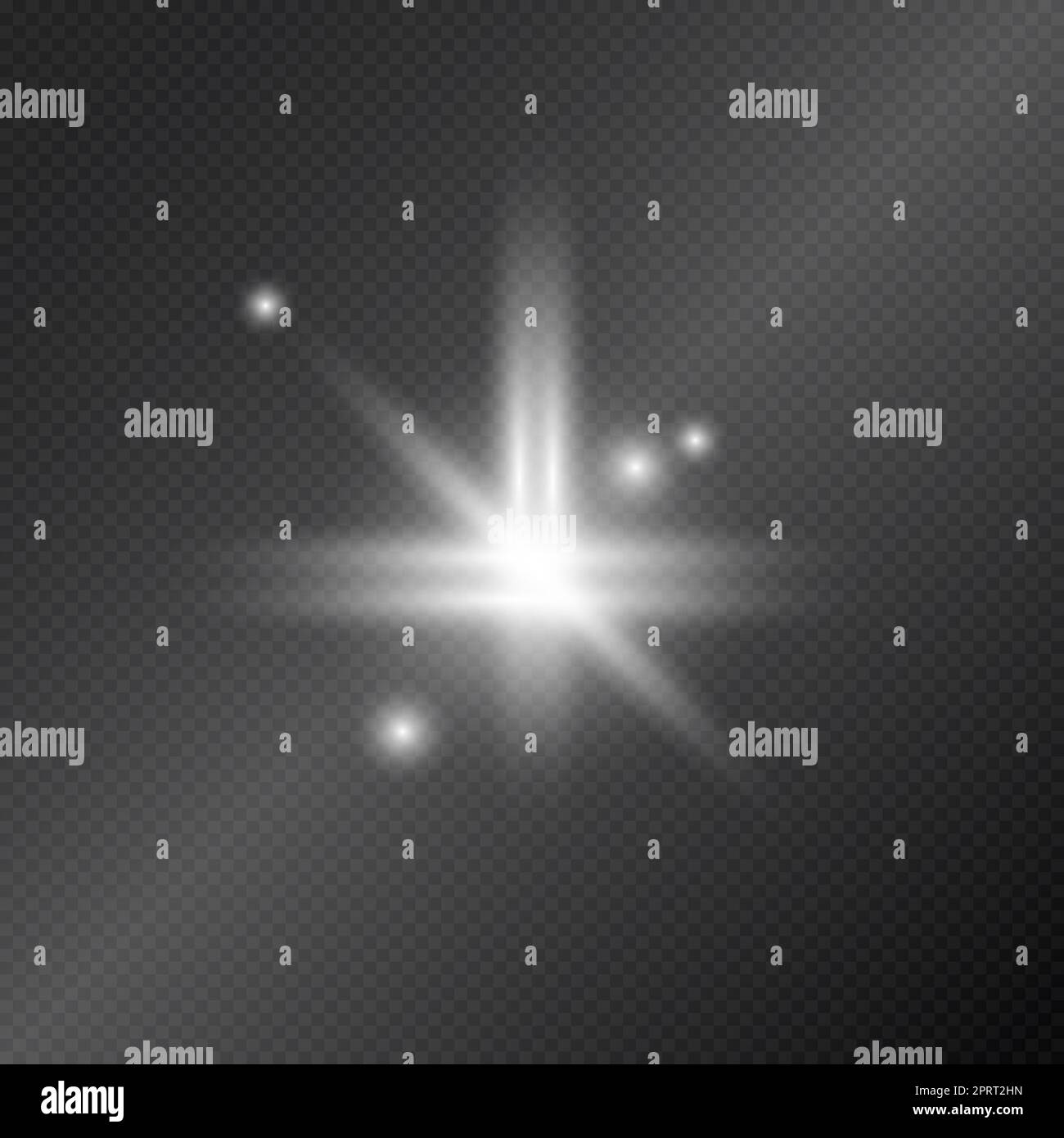 Realistic lighting, light beam glare glow on a dark background - Vector ...