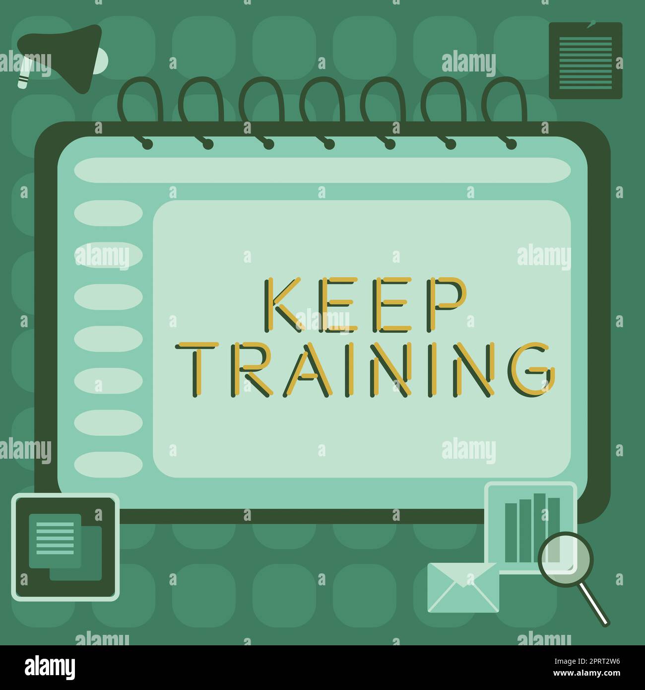 Conceptual caption Keep Training, Business idea Grounding Drilling ...