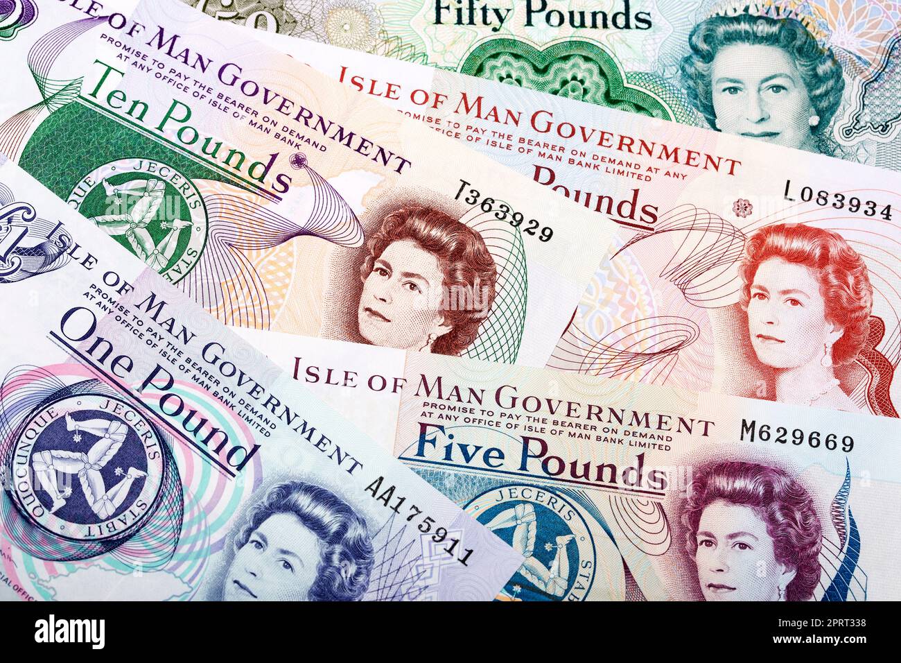 Currency of the Isle of Man - Pounds a business background Stock Photo ...
