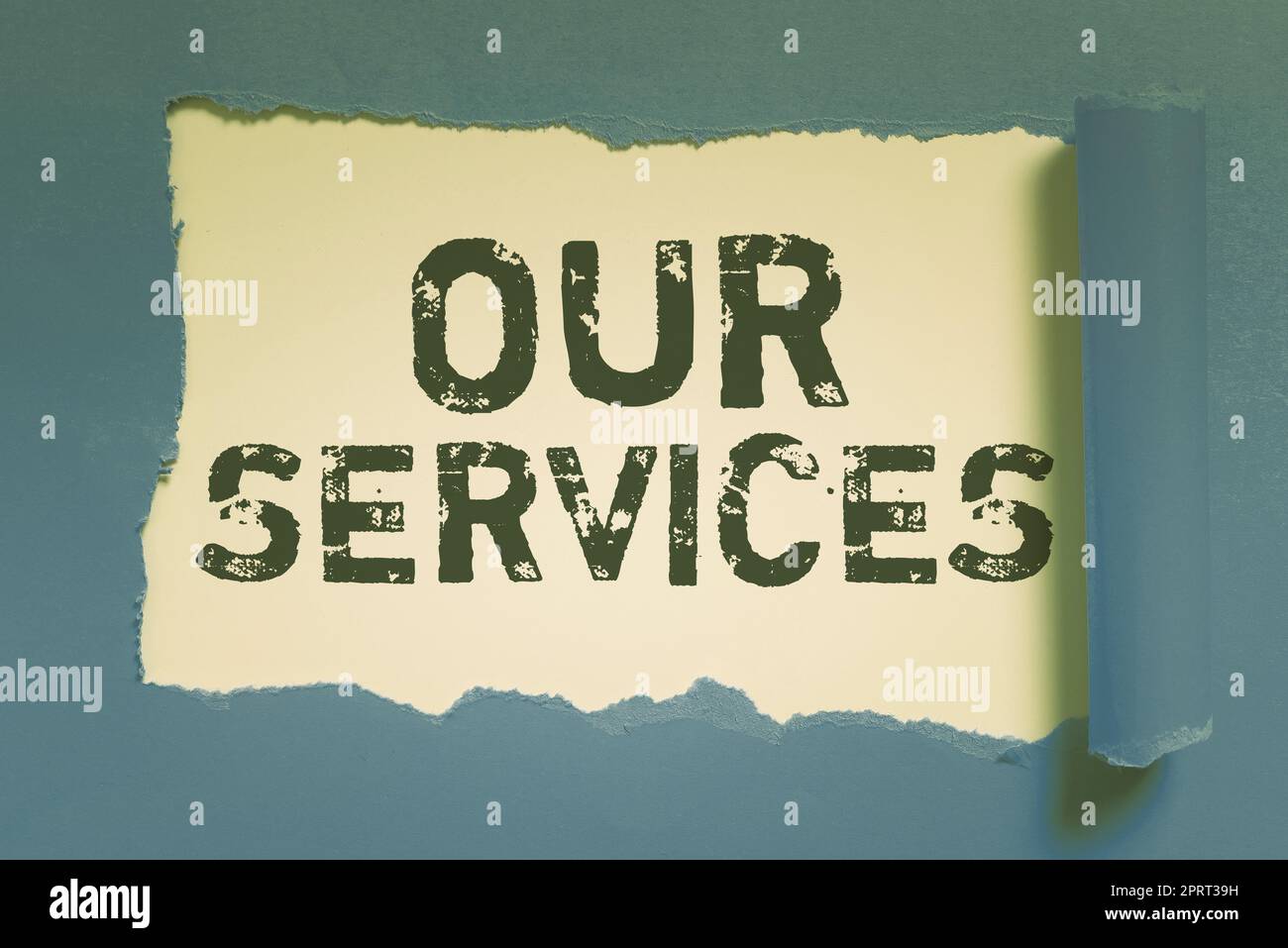 Conceptual display Our Services, Business showcase The occupation or ...