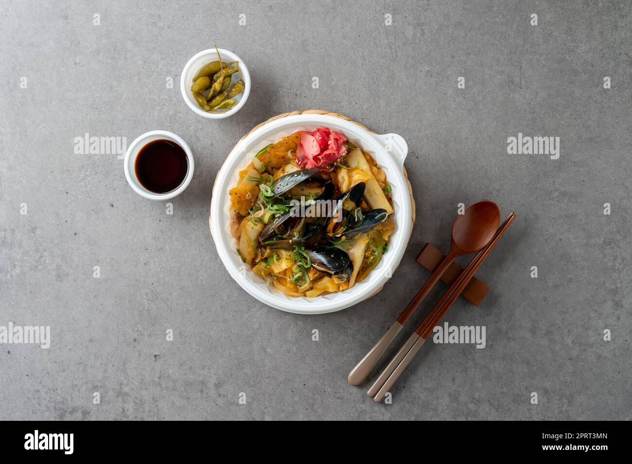 Fish Cake Soup Korean food dish Nagasaki and Spicy Seafood soup ...