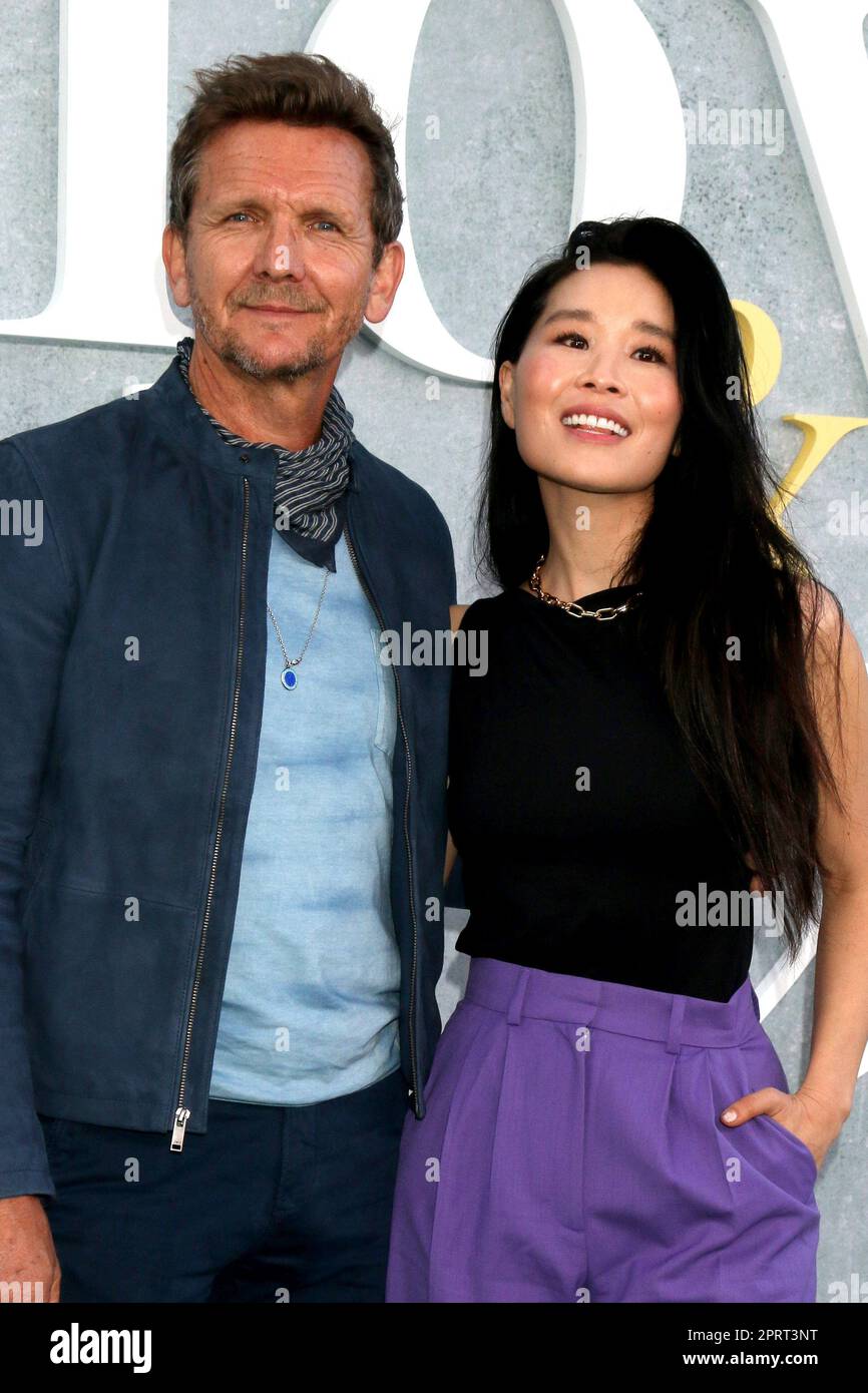 LOS ANGELES - APR 26: Sebastian Roche, Alicia Hannah-Kim at the Love ...