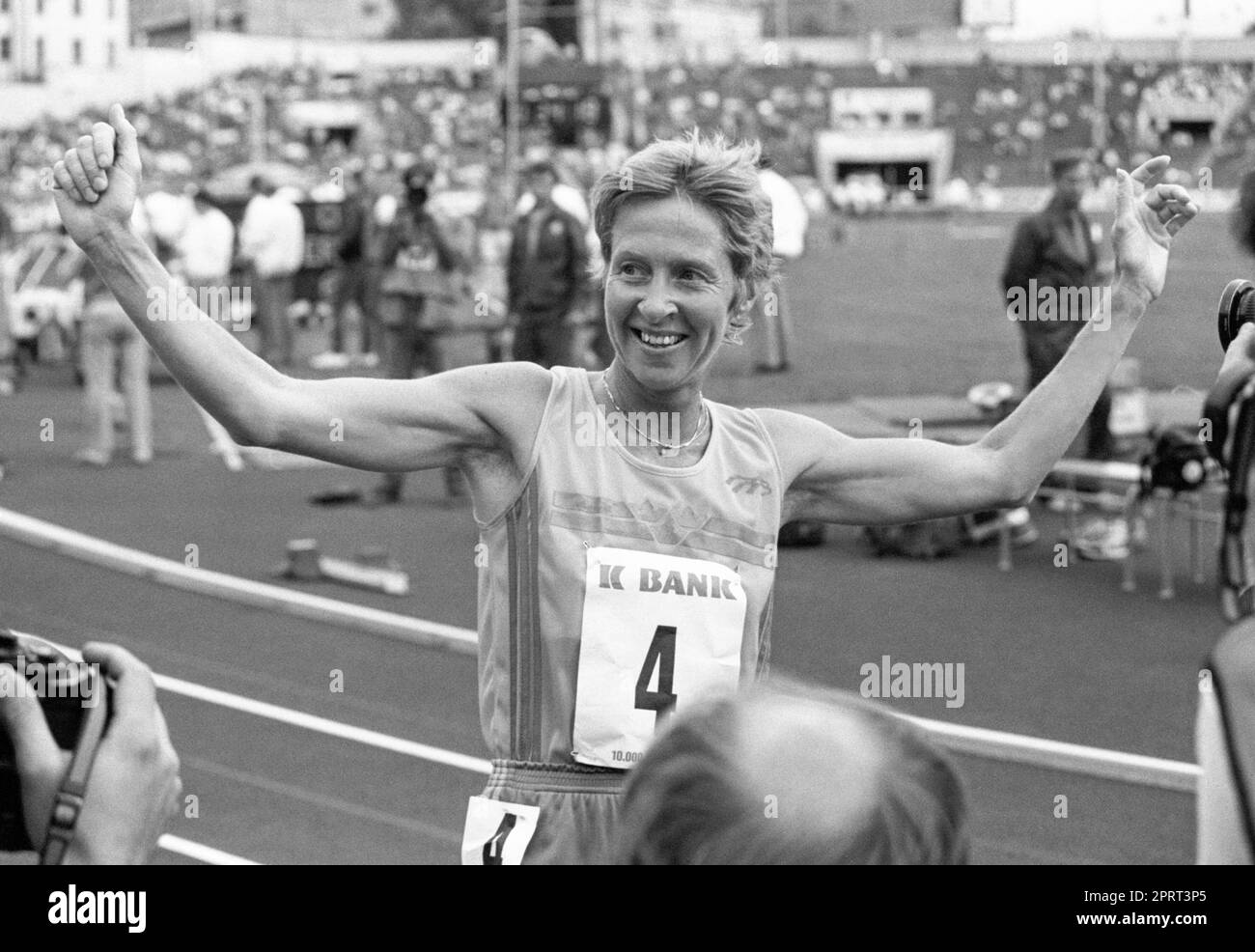 EVY PALM Swedish track and field athlete after victory at 5000m in ...