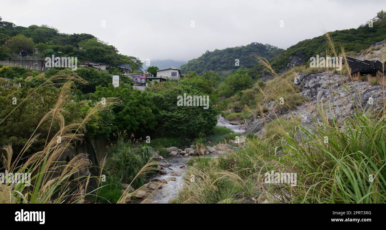 Taipei, Taiwan, 11 April 2022: Huangxi hot spring recreation area in ...