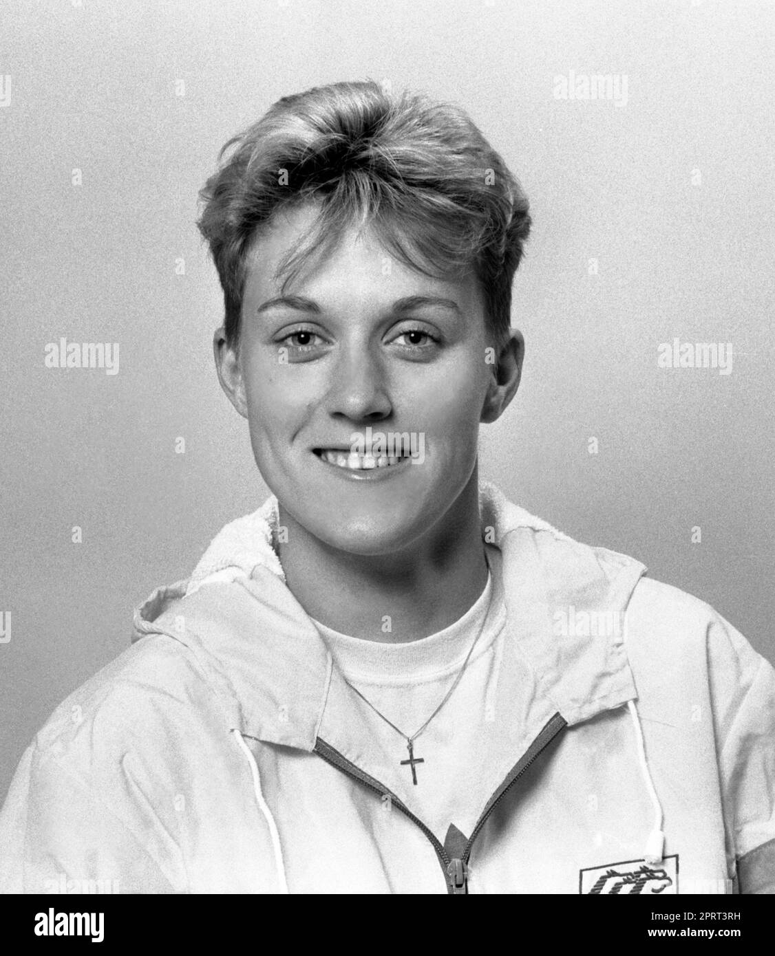 MARIA FERNSTRÖM Swedish Athletics athlete sprint 1985 Stock Photo - Alamy