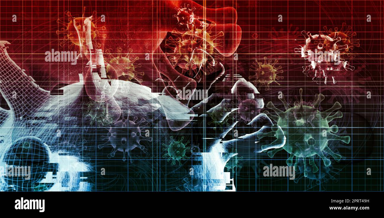 Medical Research Science Laboratory Collage Abstract Background Stock ...