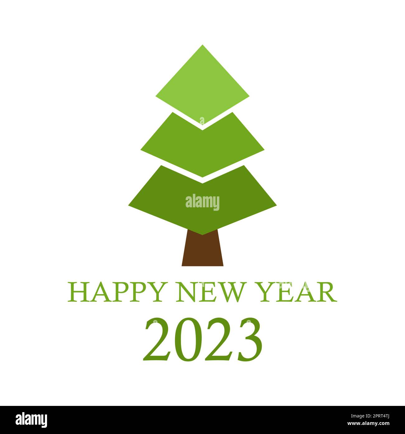 Abstract Christmas tree, holiday symbol christmas, new year 2023 ...