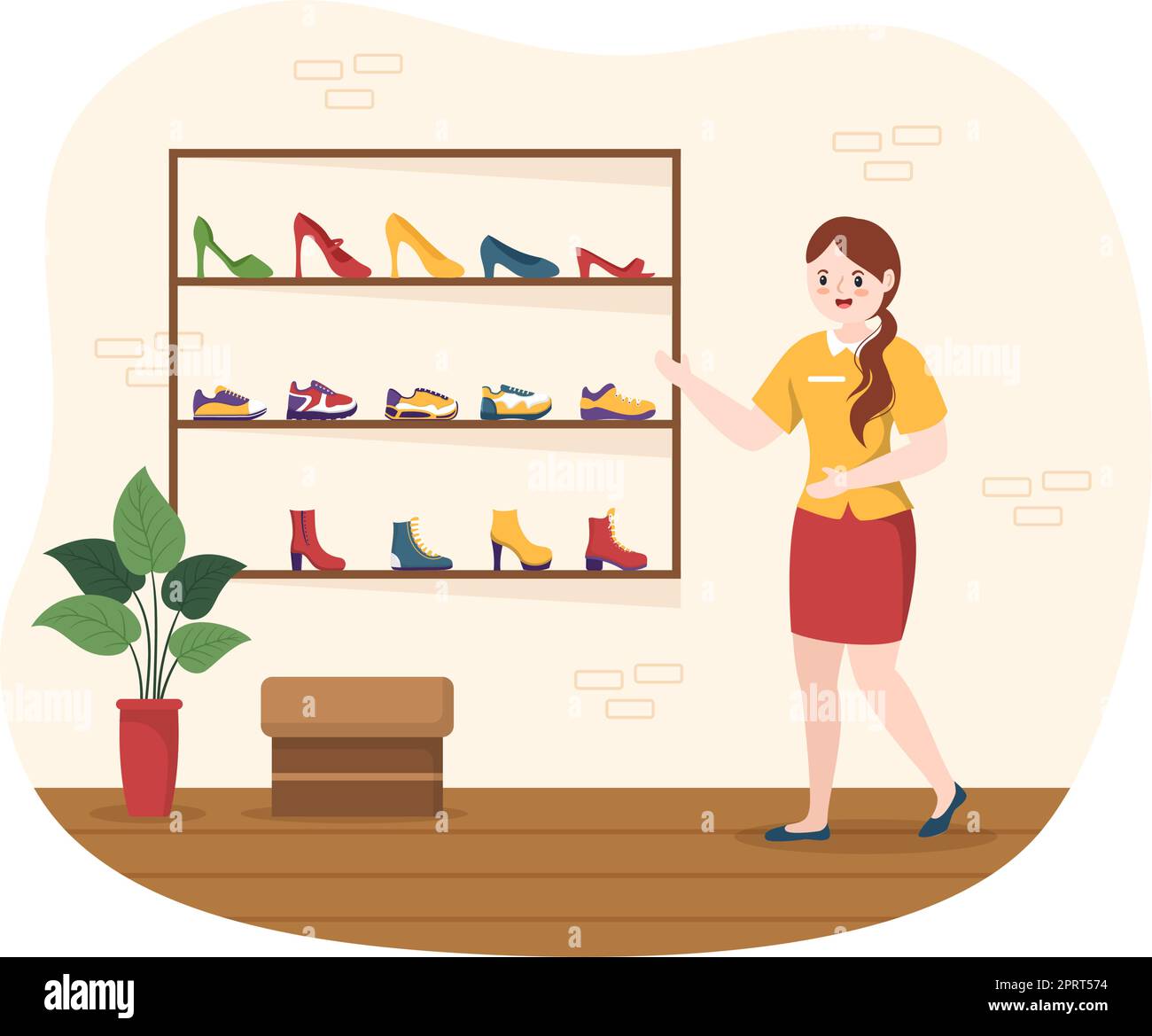 Shoe Store with New Collection Men or Women Various Models or Colors of ...