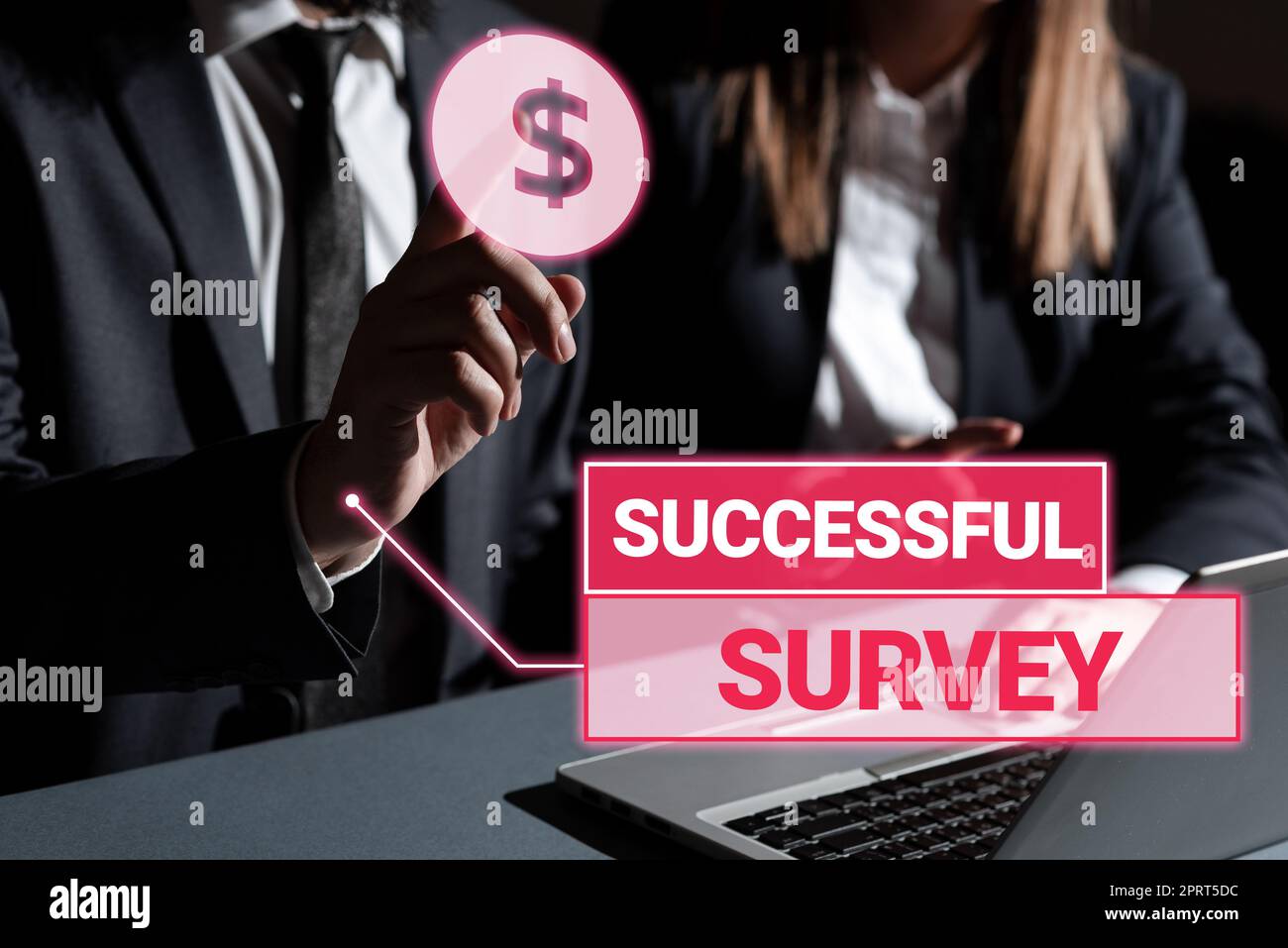 Conceptual caption Successful Survey, Word Written on a chronicle ...