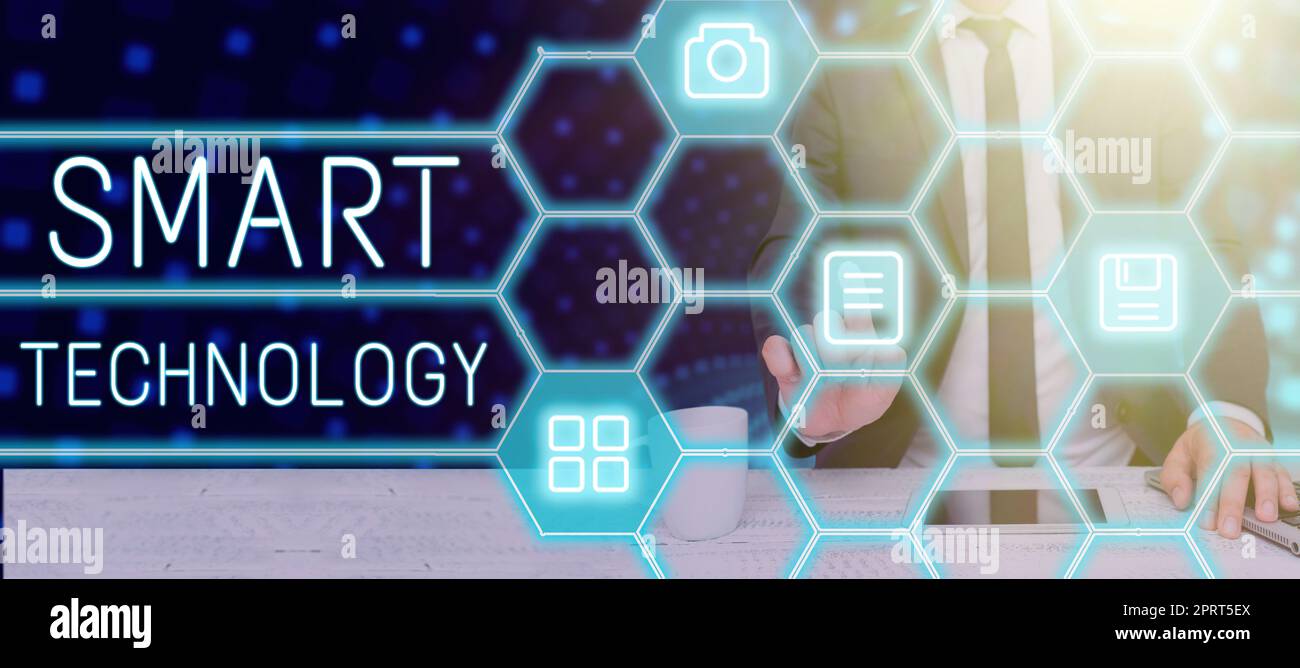 Text showing inspiration Smart Technology, Word for used to protect and prevent errors in hard ...