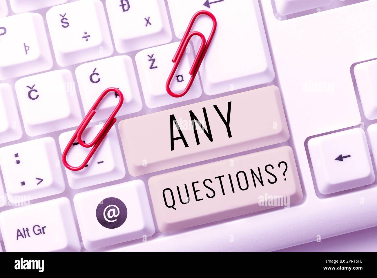 Hand writing sign Any Questions, Internet Concept Allowing any ...