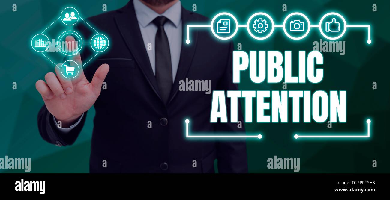 Sign displaying Public Attention, Business showcase transport of ... Sign displaying Public Attention, Business showcase transport of ...