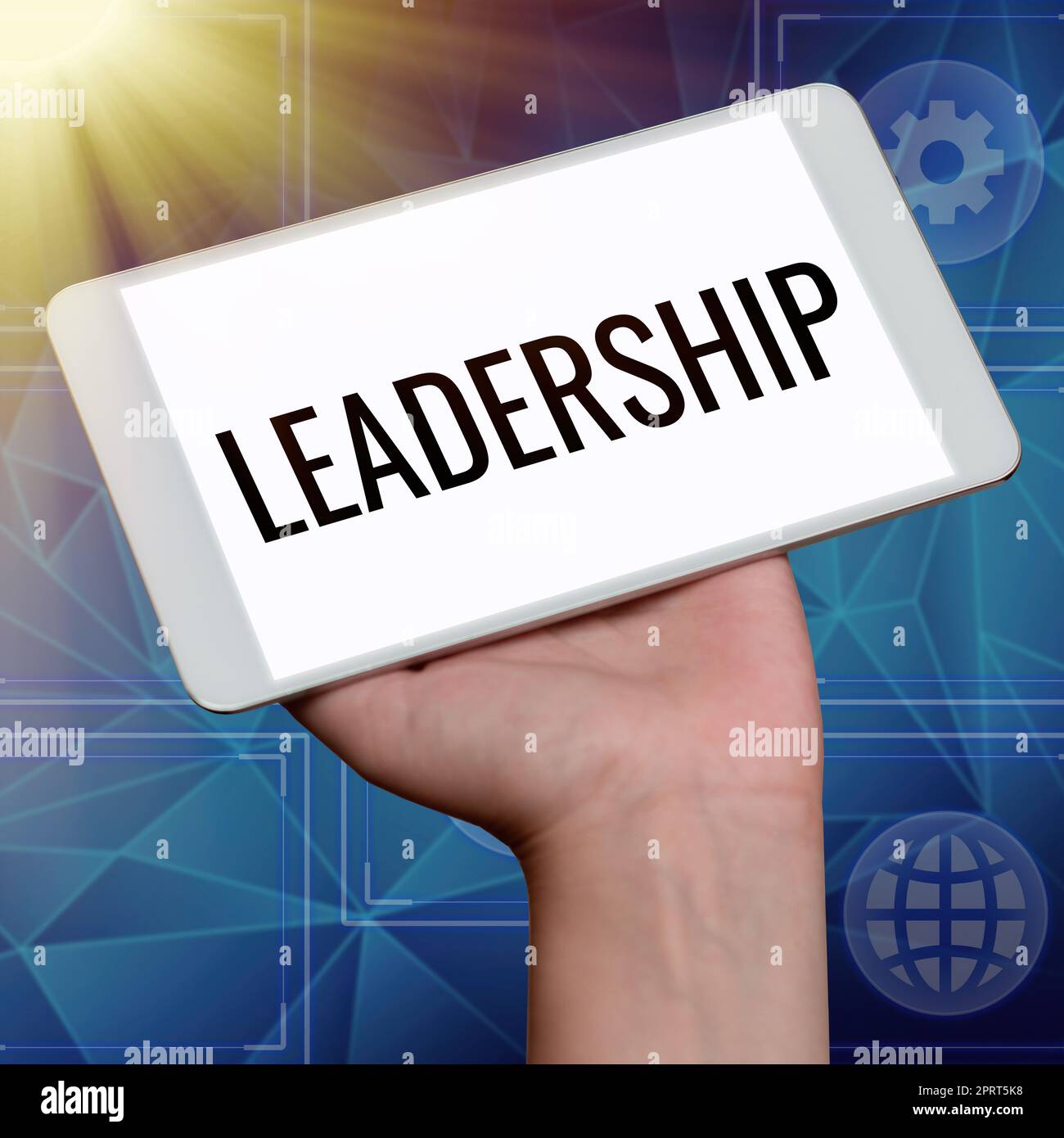 Conceptual display Leadership, Concept meaning art of motivating to act ...