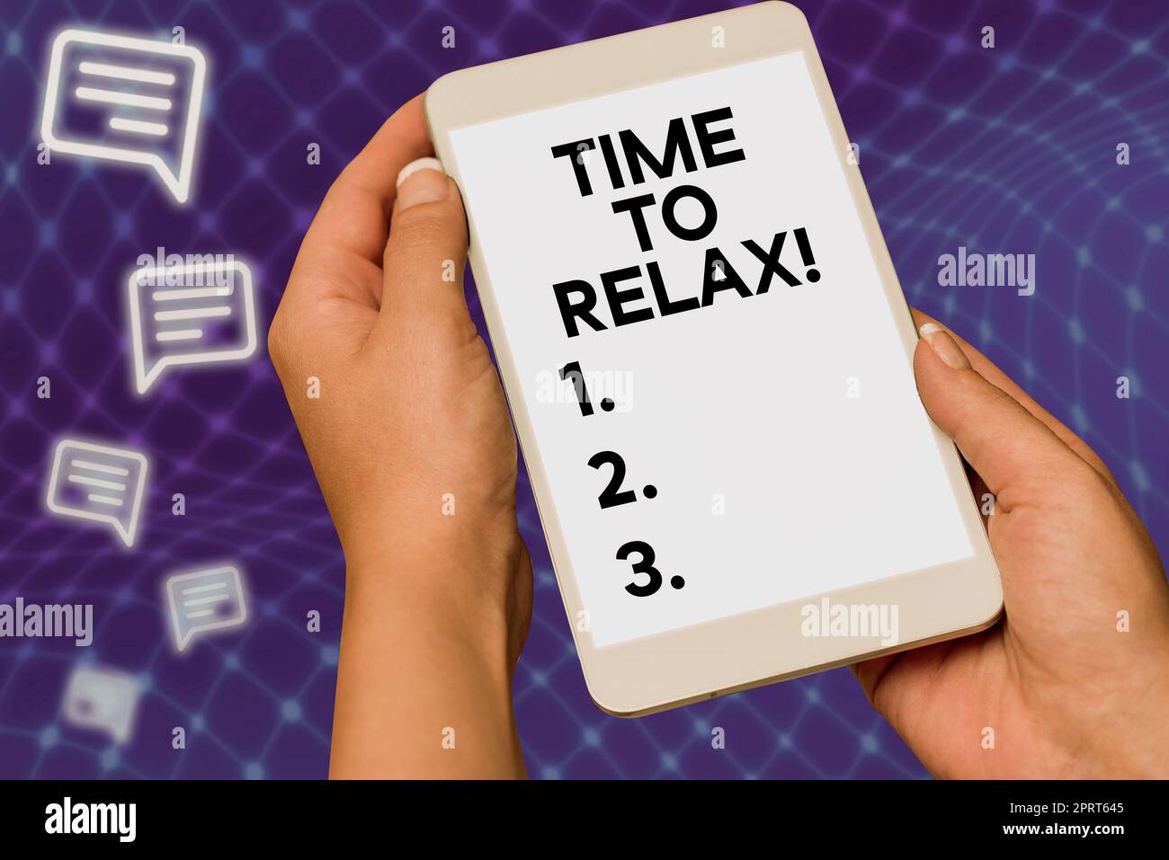 Text caption presenting Time To Relax, Internet Concept resting and ...