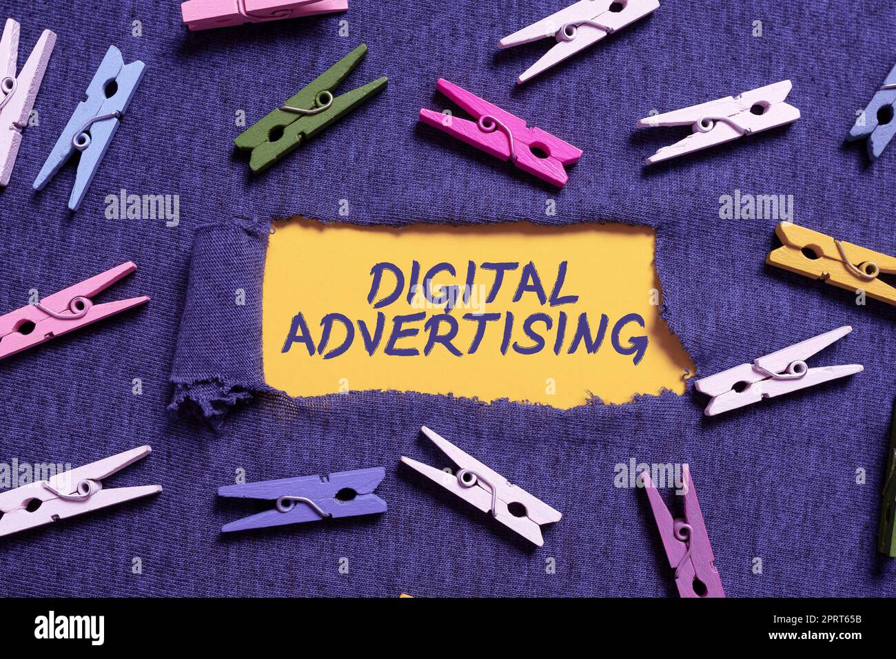 Text caption presenting Digital Advertising, Business approach Group of ...