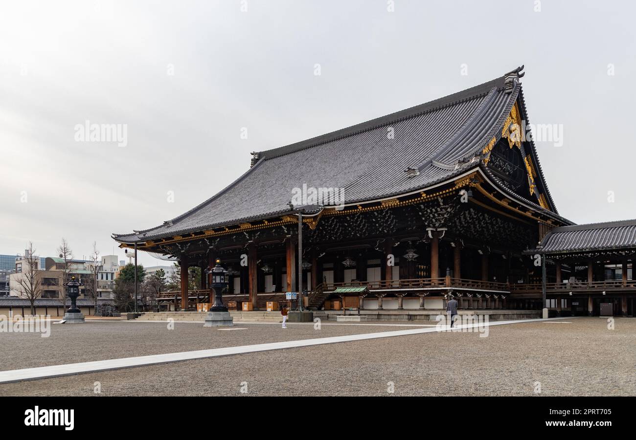 A picture of the Amida Hall, one of the largest structure inside the ...
