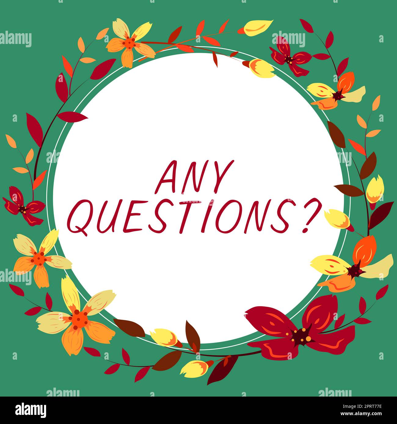 Conceptual display Any Questions, Word Written on Allowing any ...