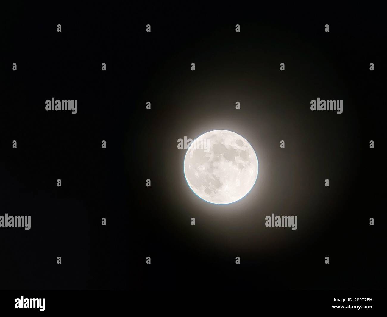 Night moon close-up on a the sky Stock Photo - Alamy