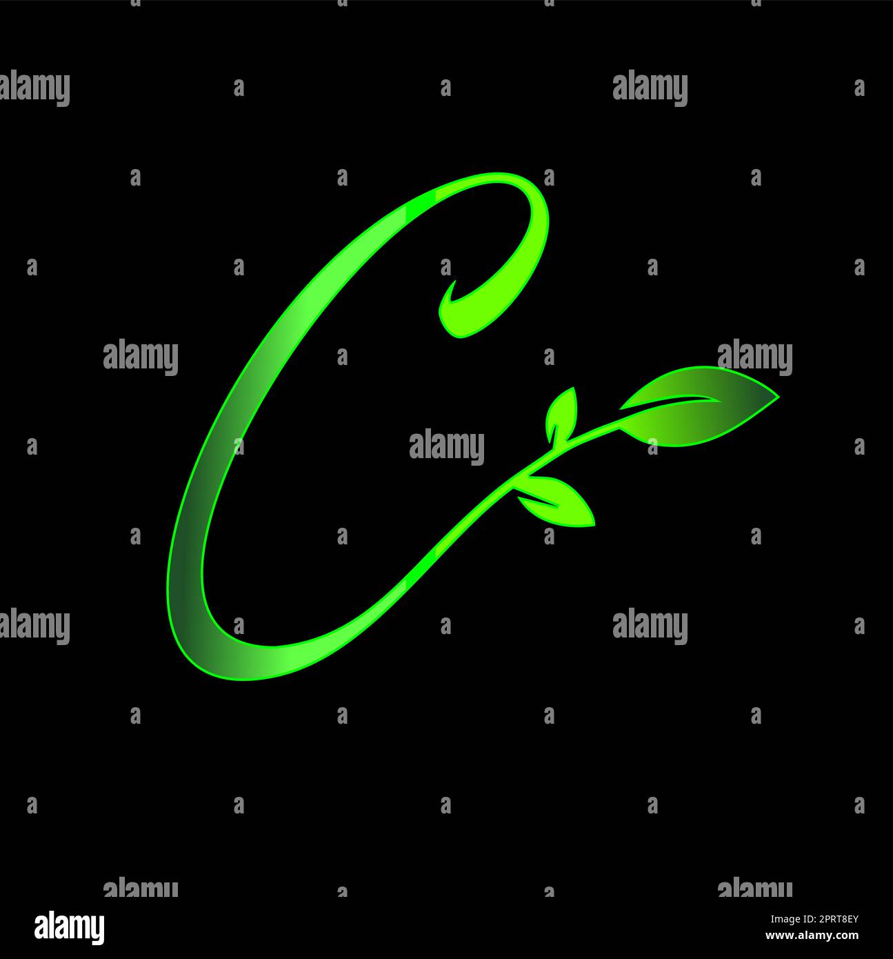 C nature logo hi-res stock photography and images - Alamy