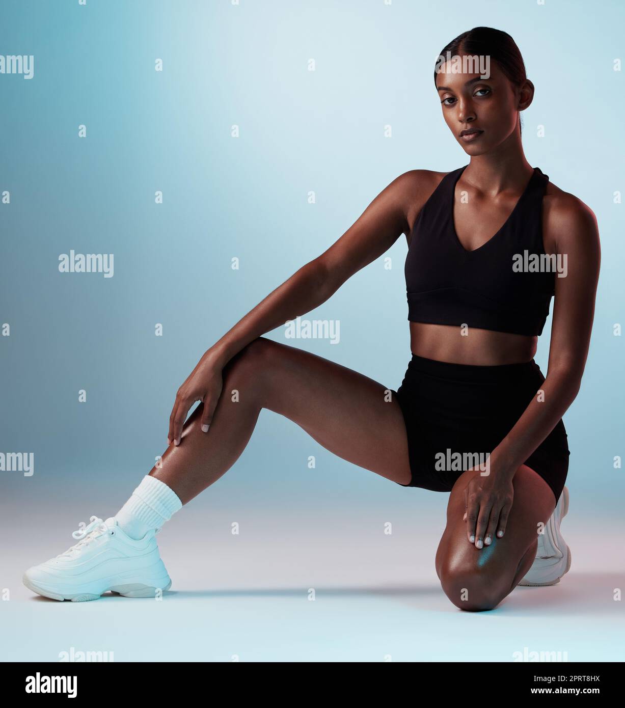 Indian sports lady gym exercising hi-res stock photography and images ...