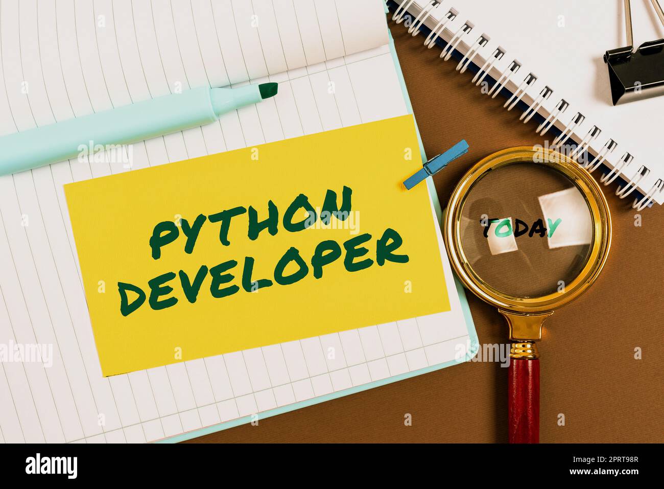 Sign displaying Python Developer, Business showcase employees are rewarded for introducing ...