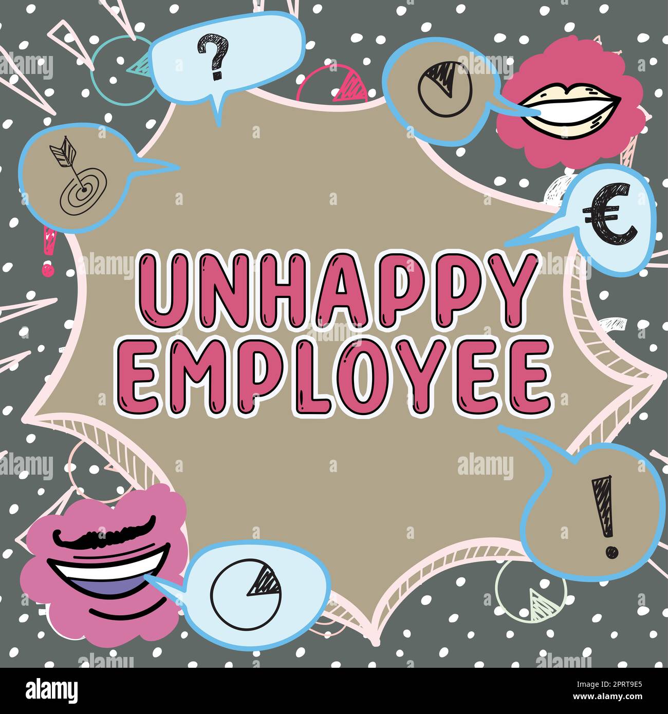 Text caption presenting Unhappy Employee, Business overview the conduit ...