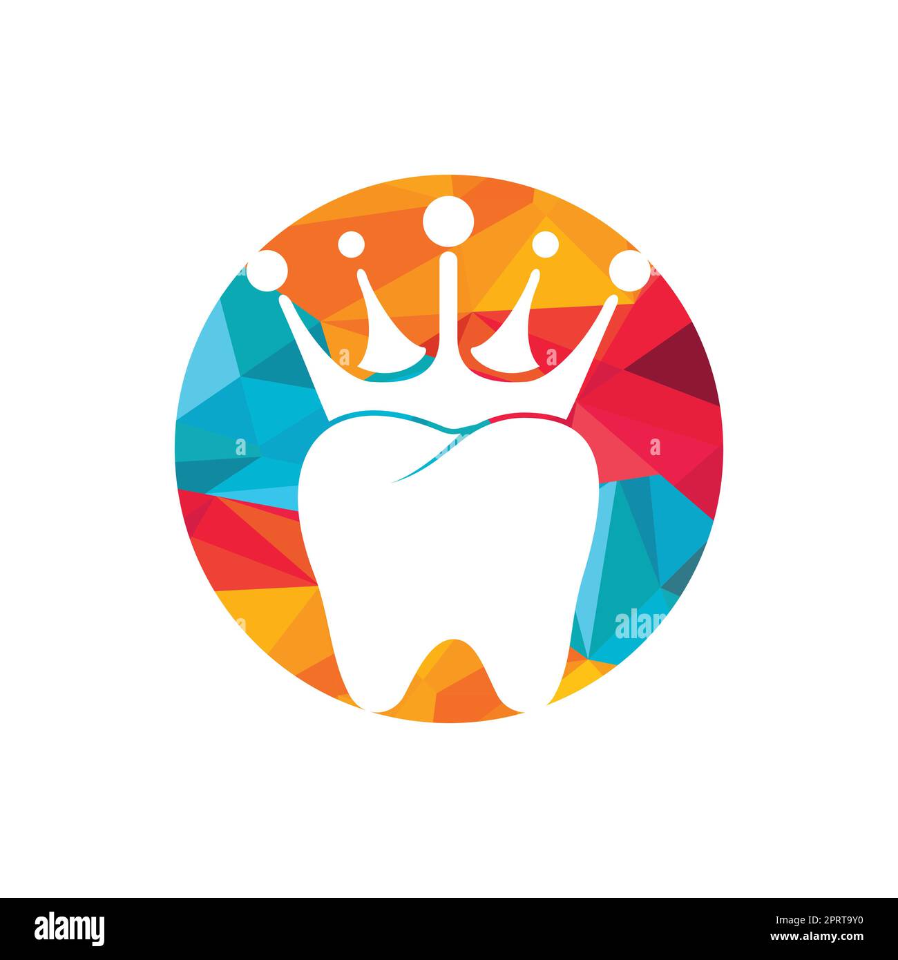 Dental king vector logo design. Tooth and crown icon design Stock ...