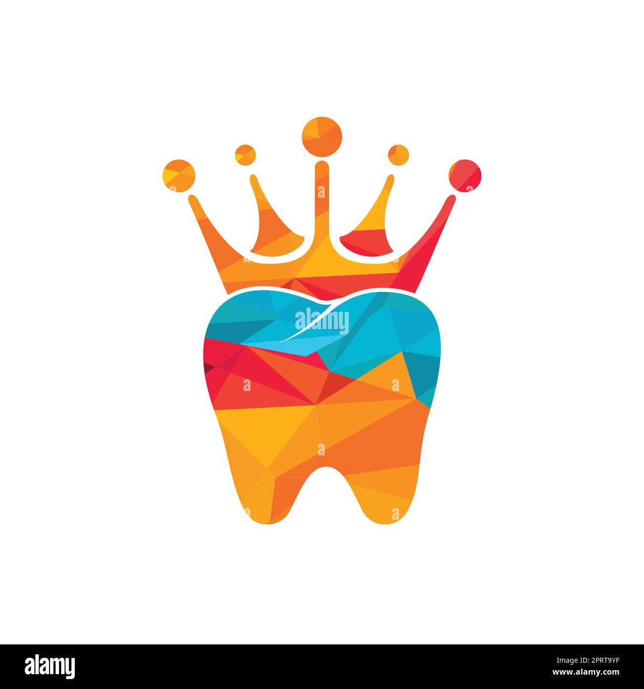 Dental king vector logo design. Tooth and crown icon design Stock ...
