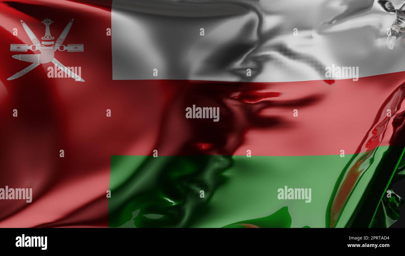 Oman flag waving 4k hi-res stock photography and images - Alamy