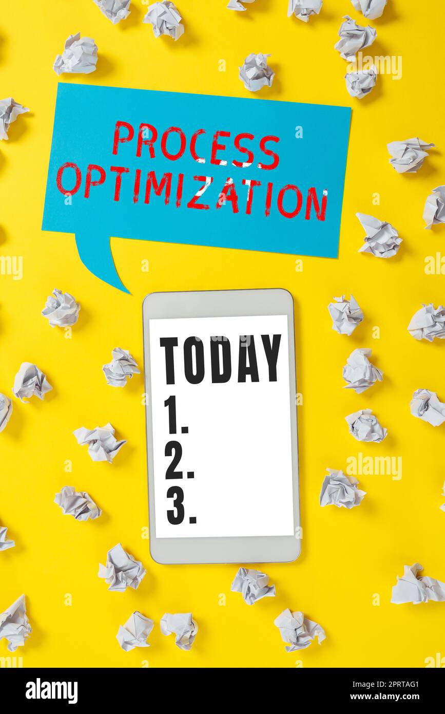 Conceptual caption Process Optimization. Concept meaning Improve ...