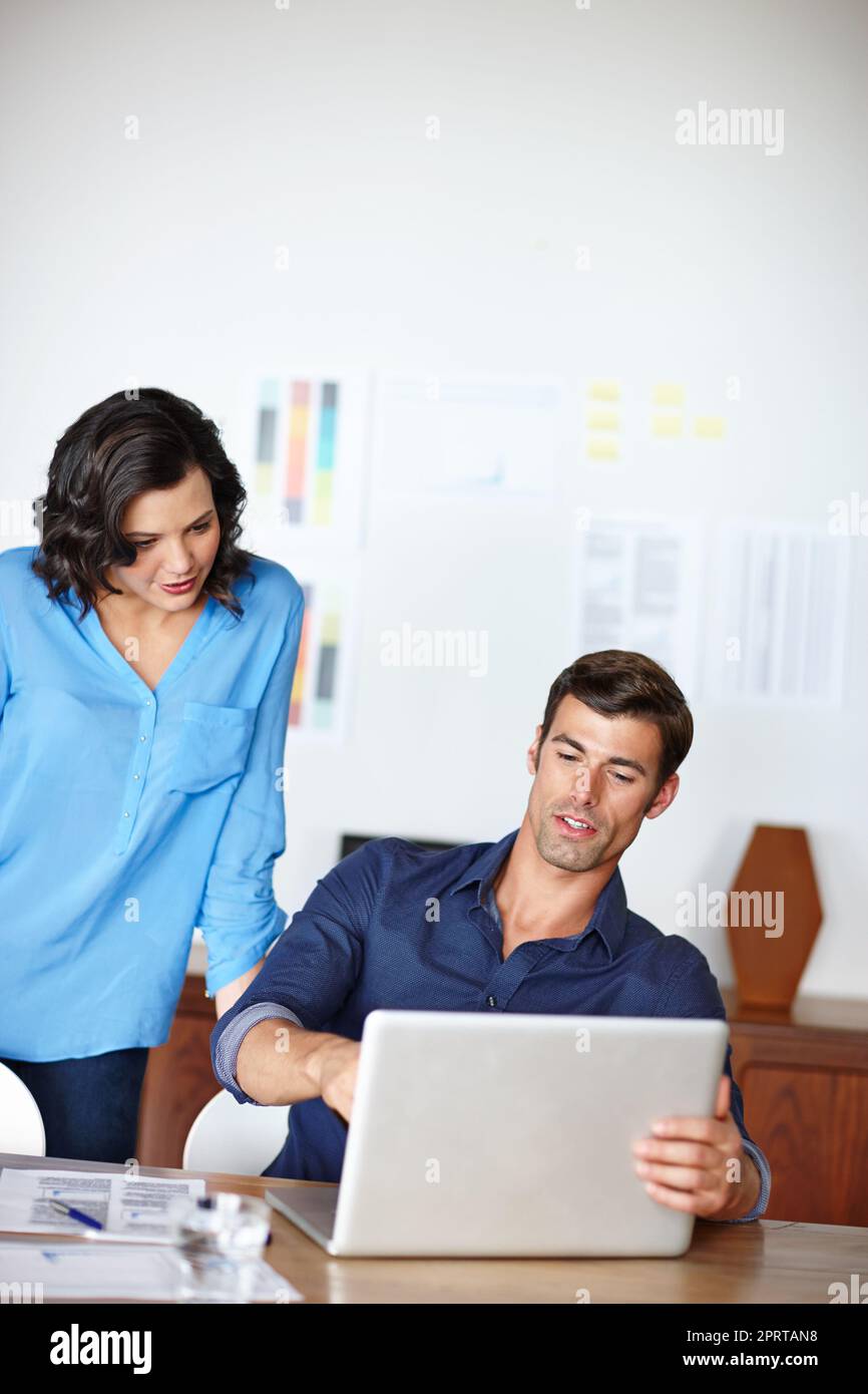 Am I on the right track. two colleagues working together on a project ...