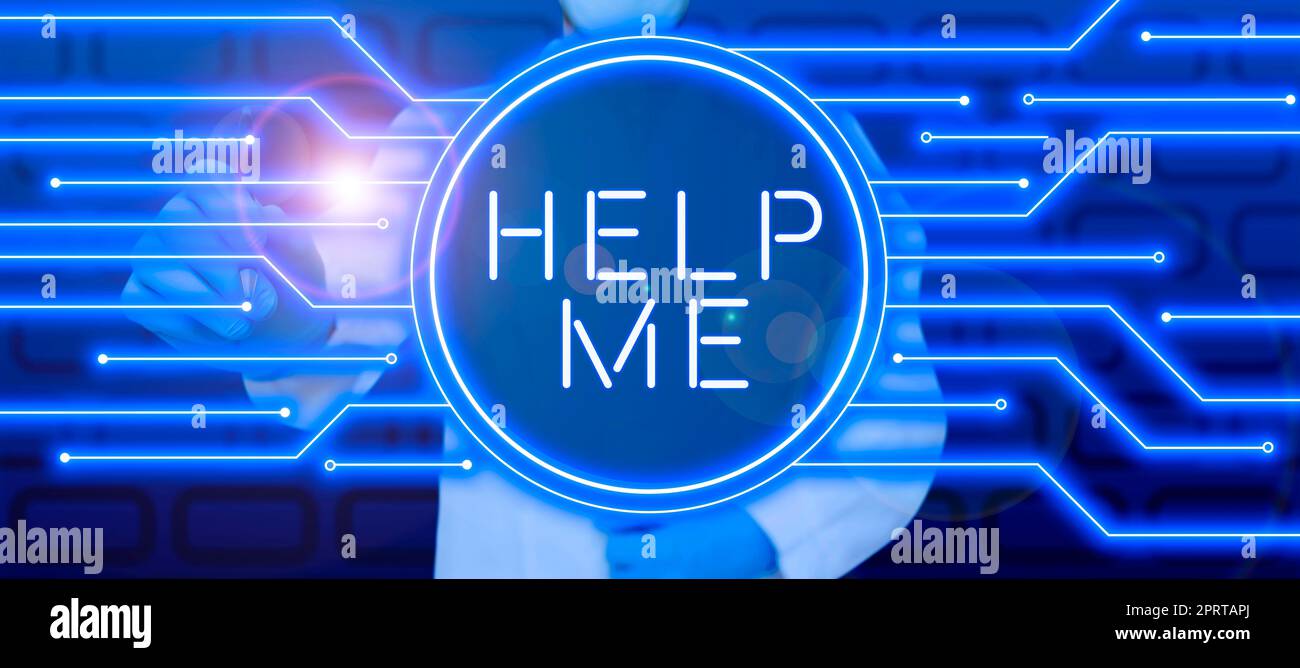 Handwriting text Help Me. Word Written on Asking someone to assist you ...