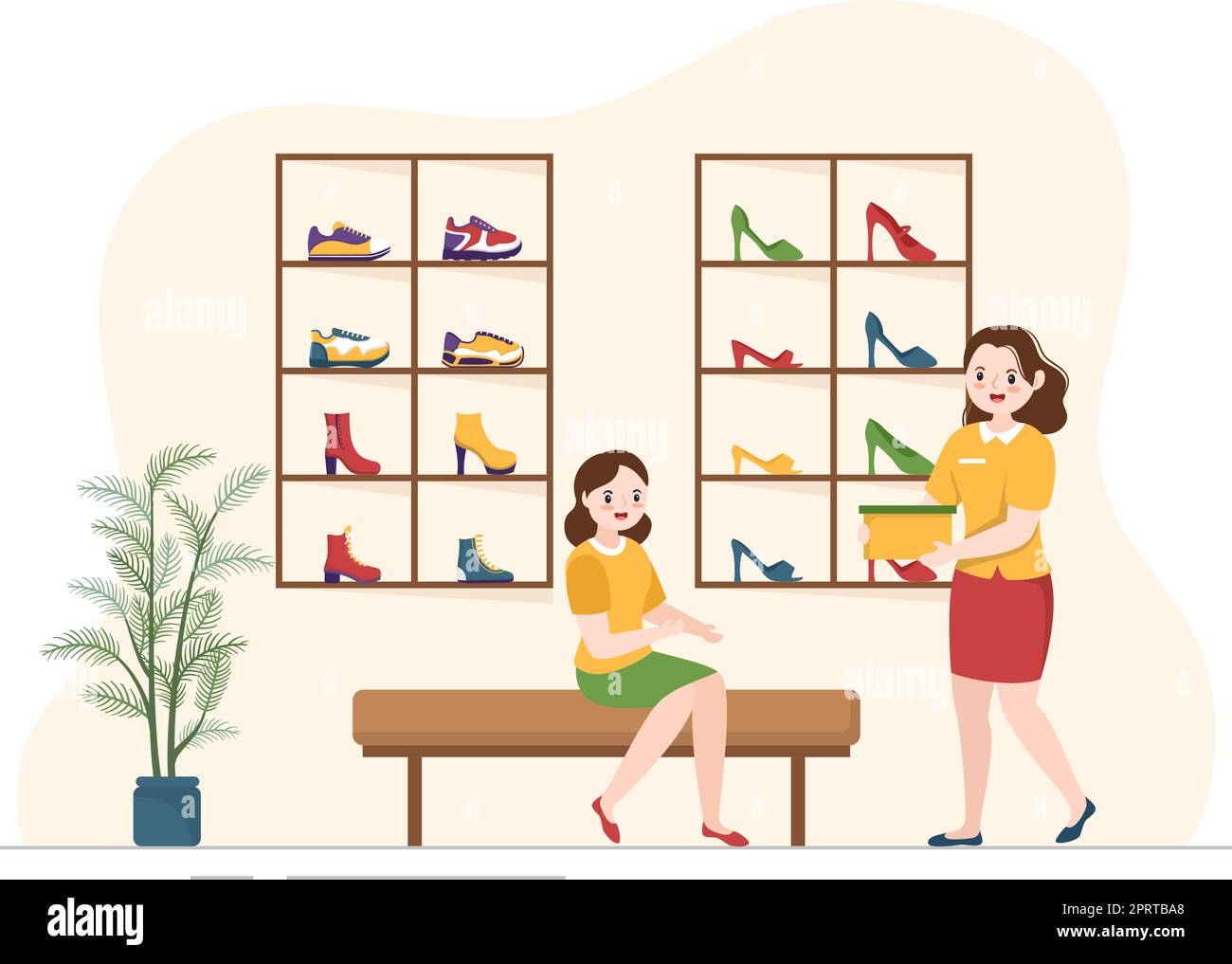 Shoe Store with New Collection Men or Women Various Models or Colors of ...