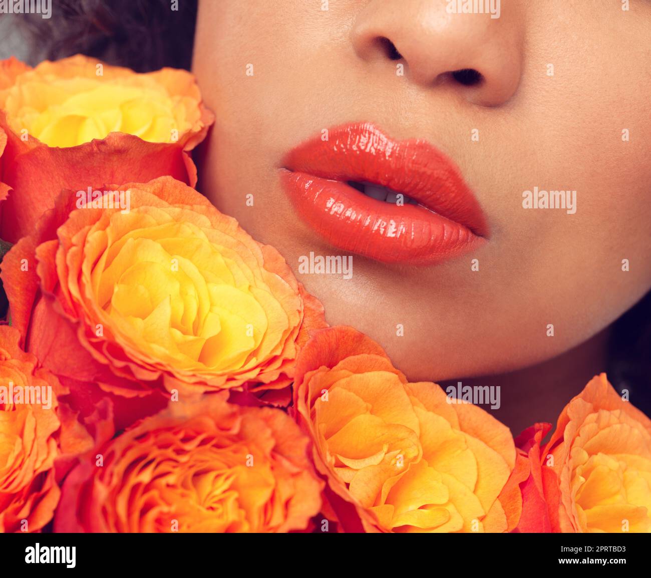 Surrounded by flowers hi-res stock photography and images - Alamy