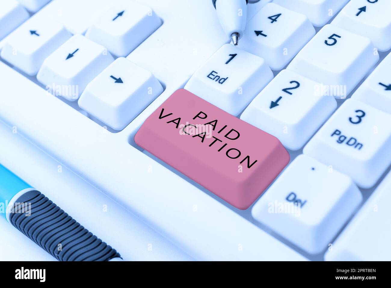 Conceptual caption Paid Vacation. Concept meaning Stical Weekend Off ...