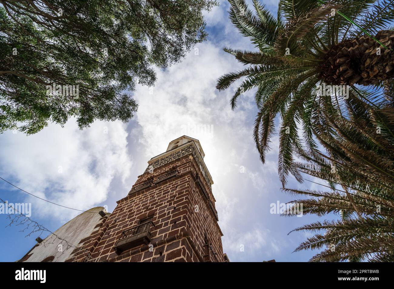 Bell tower palm tree branches hi-res stock photography and images - Alamy