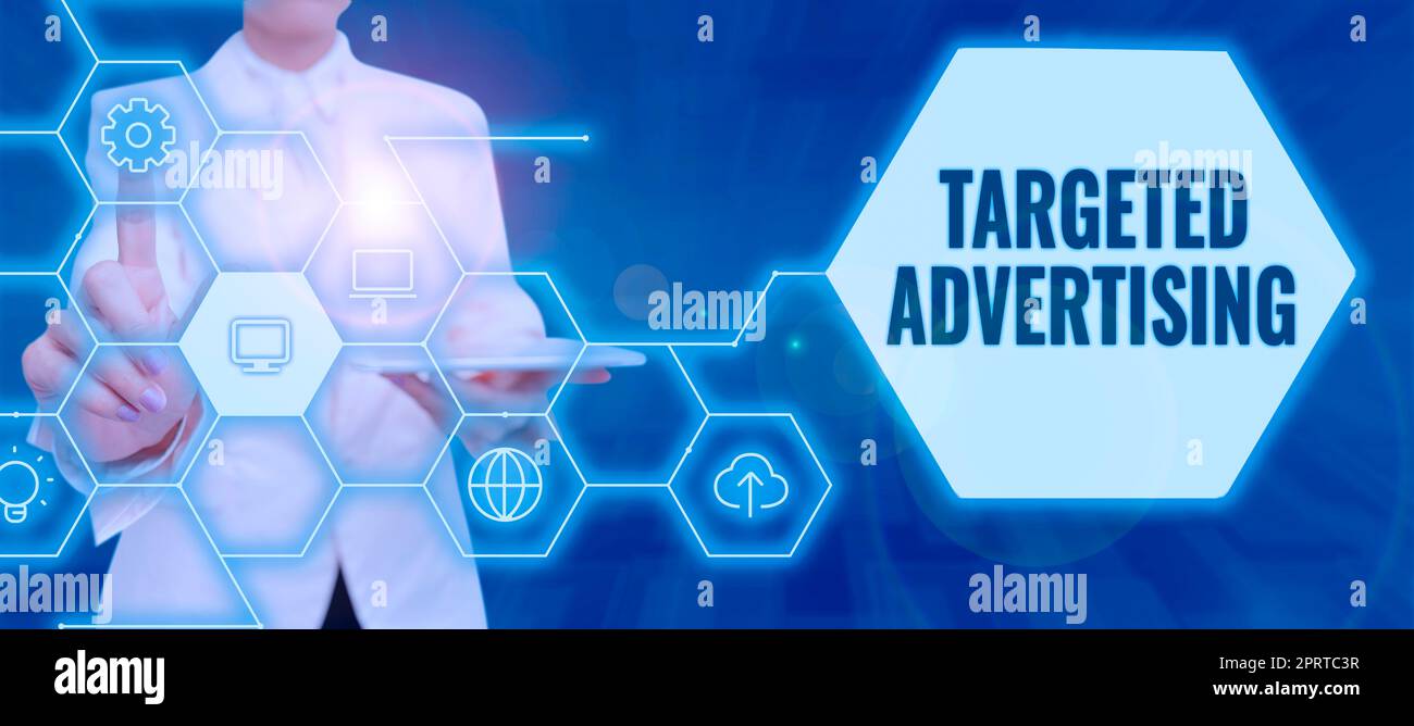 Handwriting text Targeted Advertising. Concept meaning Online ...