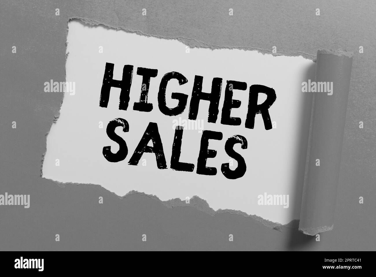 Text sign showing Higher Sales. Business idea The average sold products ...