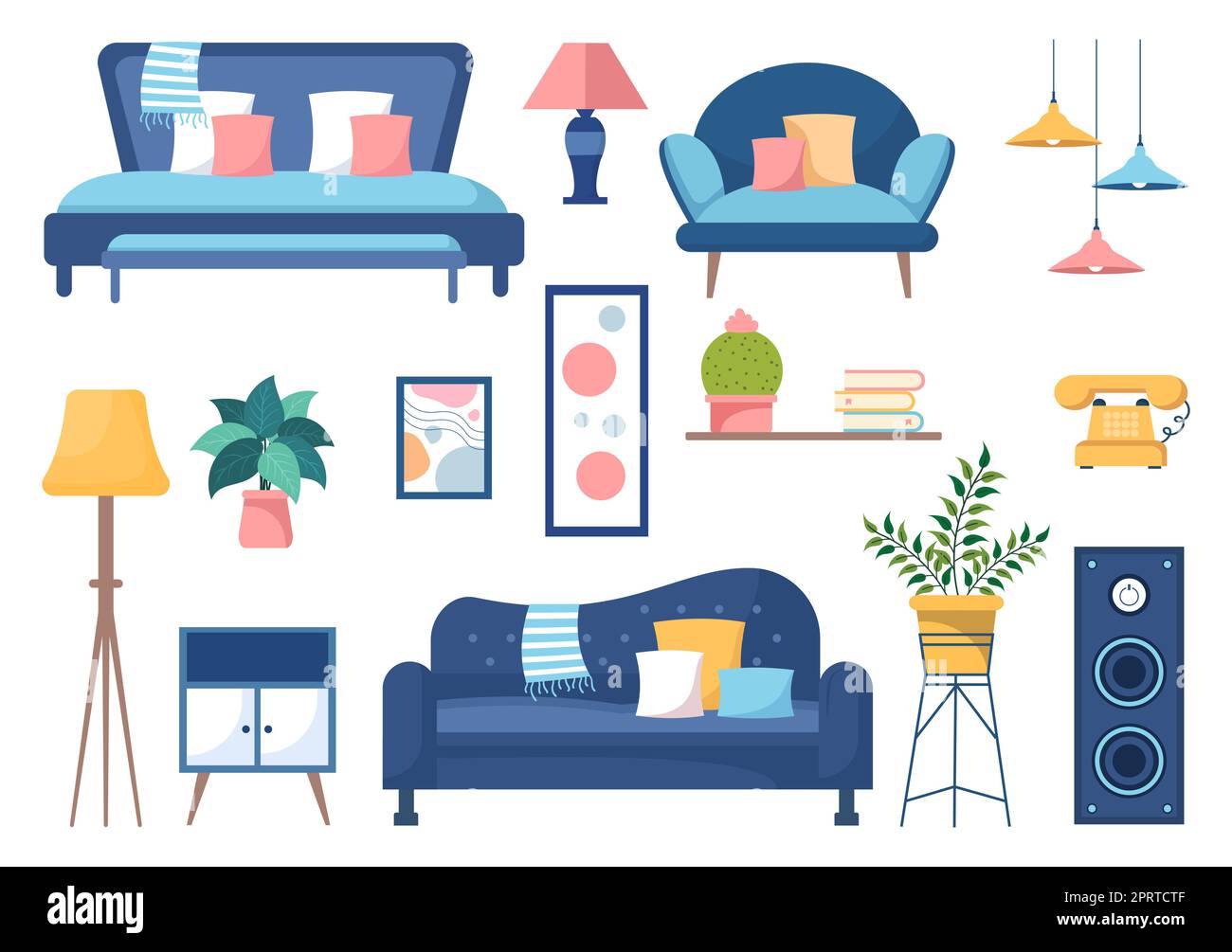 Living Room Clip Art Cartoon