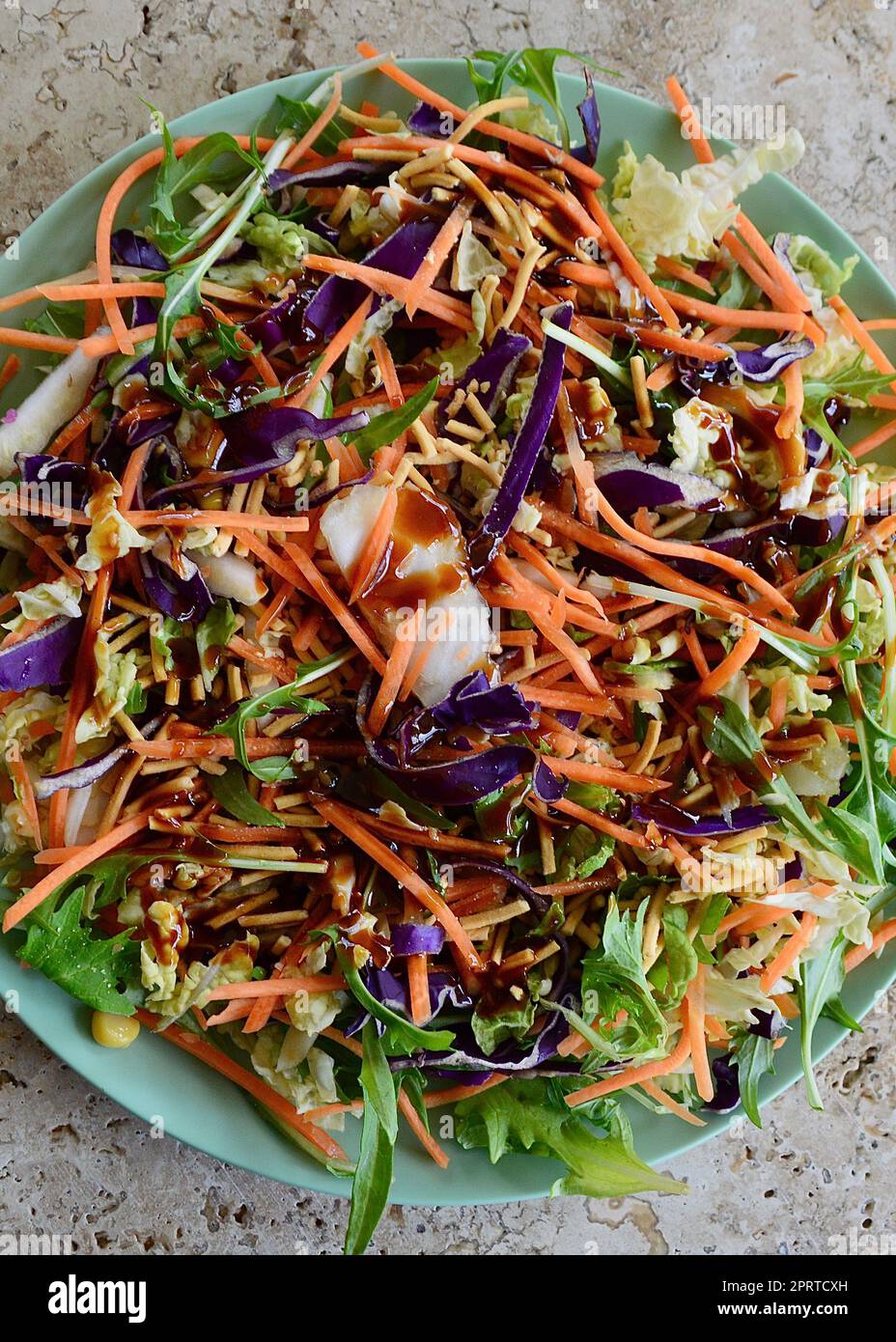 An Asian style salad with soy and sesame dressing Stock Photo - Alamy