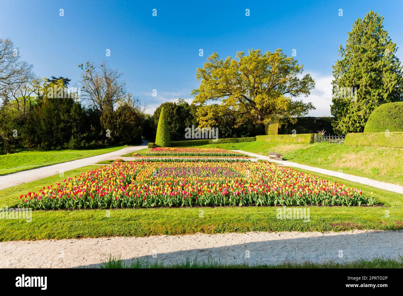 garden of Lednice Palace, Czech Republic Stock Photo - Alamy