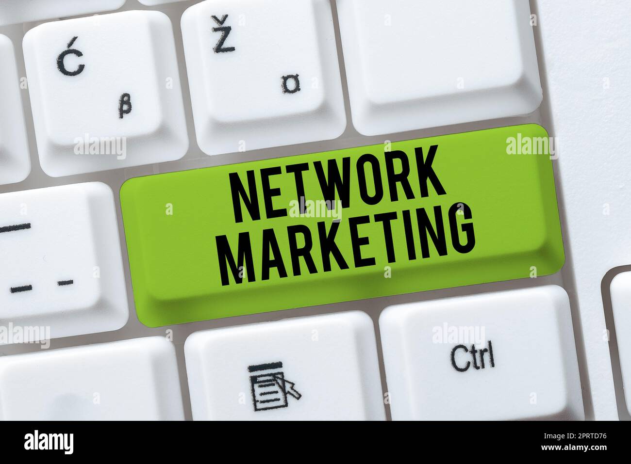 Sign displaying Network MarketingPyramid Selling Multi level of trading ...
